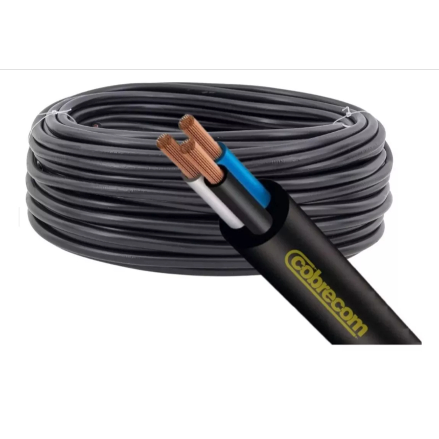 Cabo Pp 3x6mm Hepr 0,6/1kv 90°c 3 Vias Cobrecom 20 Metros | Shopee Brasil
