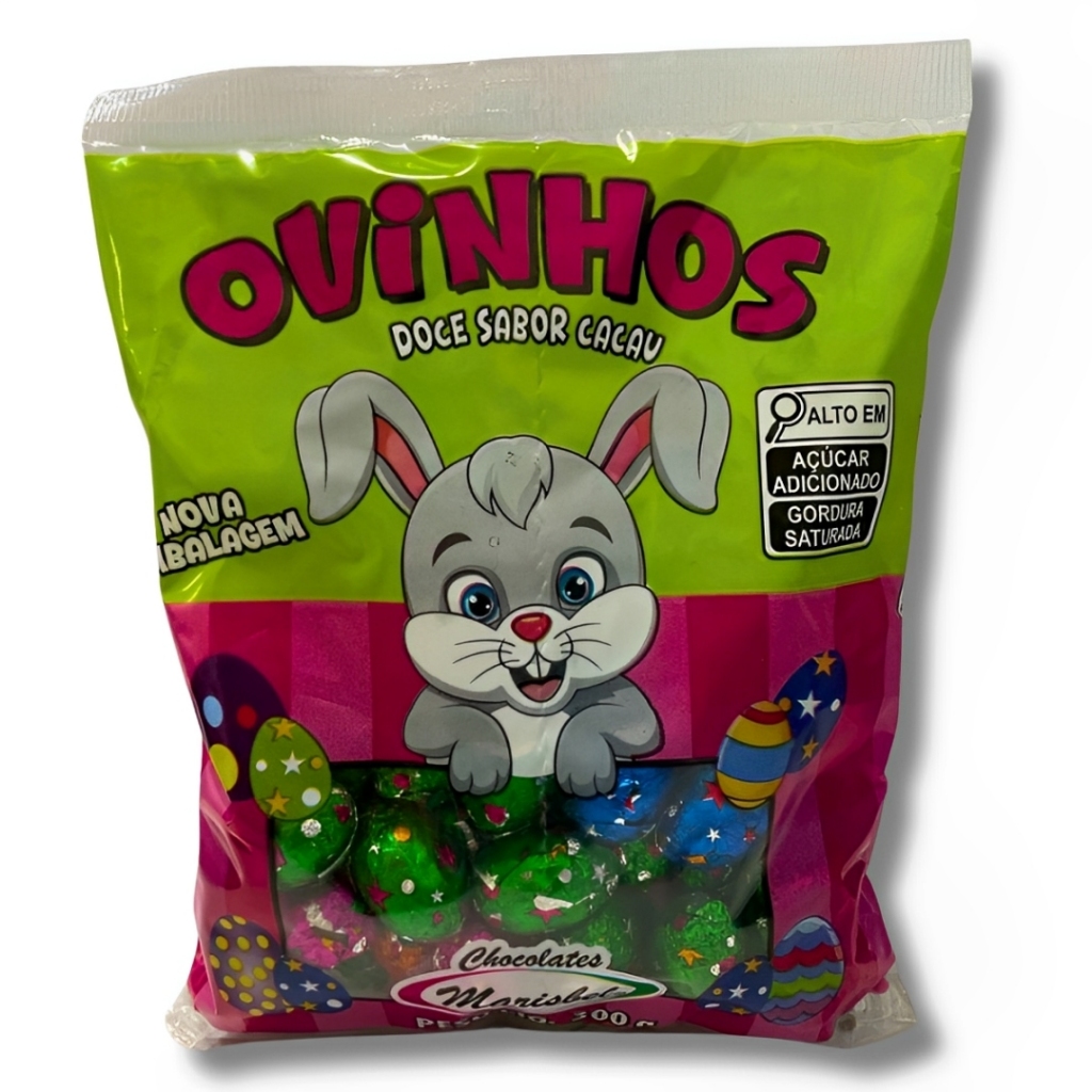 Ovinhos De Páscoa Chocolate Ao Leite C/50 Unidades 300g Marisbel | Shopee Brasil