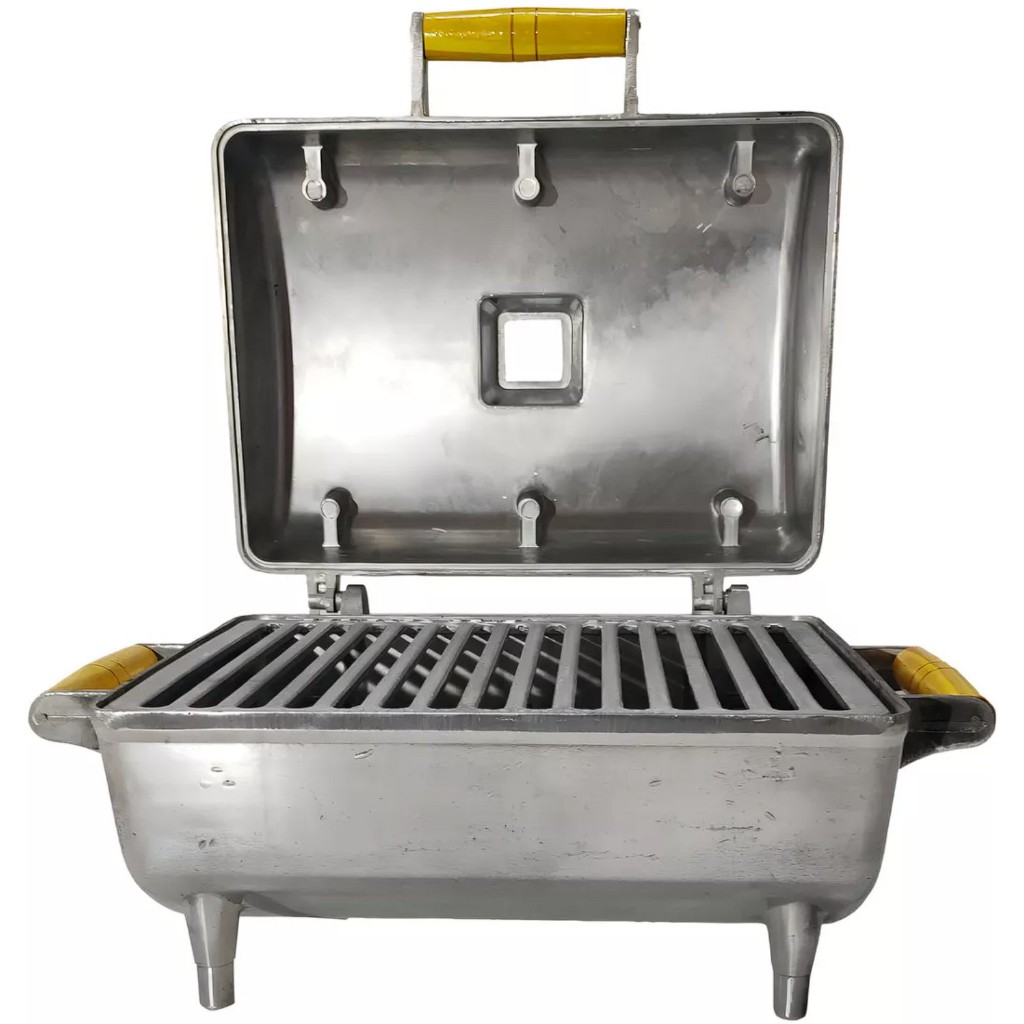 Churrasqueira Portátil com Grelha Ideal Para Praia Camping Alumínio ...