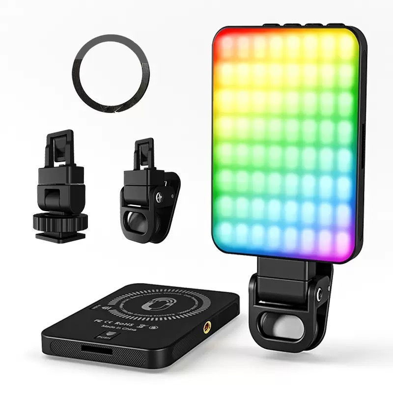 Luz de Led RGB Preenchimento Magnética Preenchimento para iPhone 12 13 ...