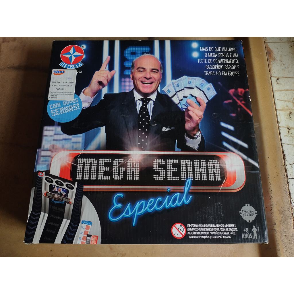 Jogo Mega Senha Edição Especial - Brinquedo Completo da Estrela ...