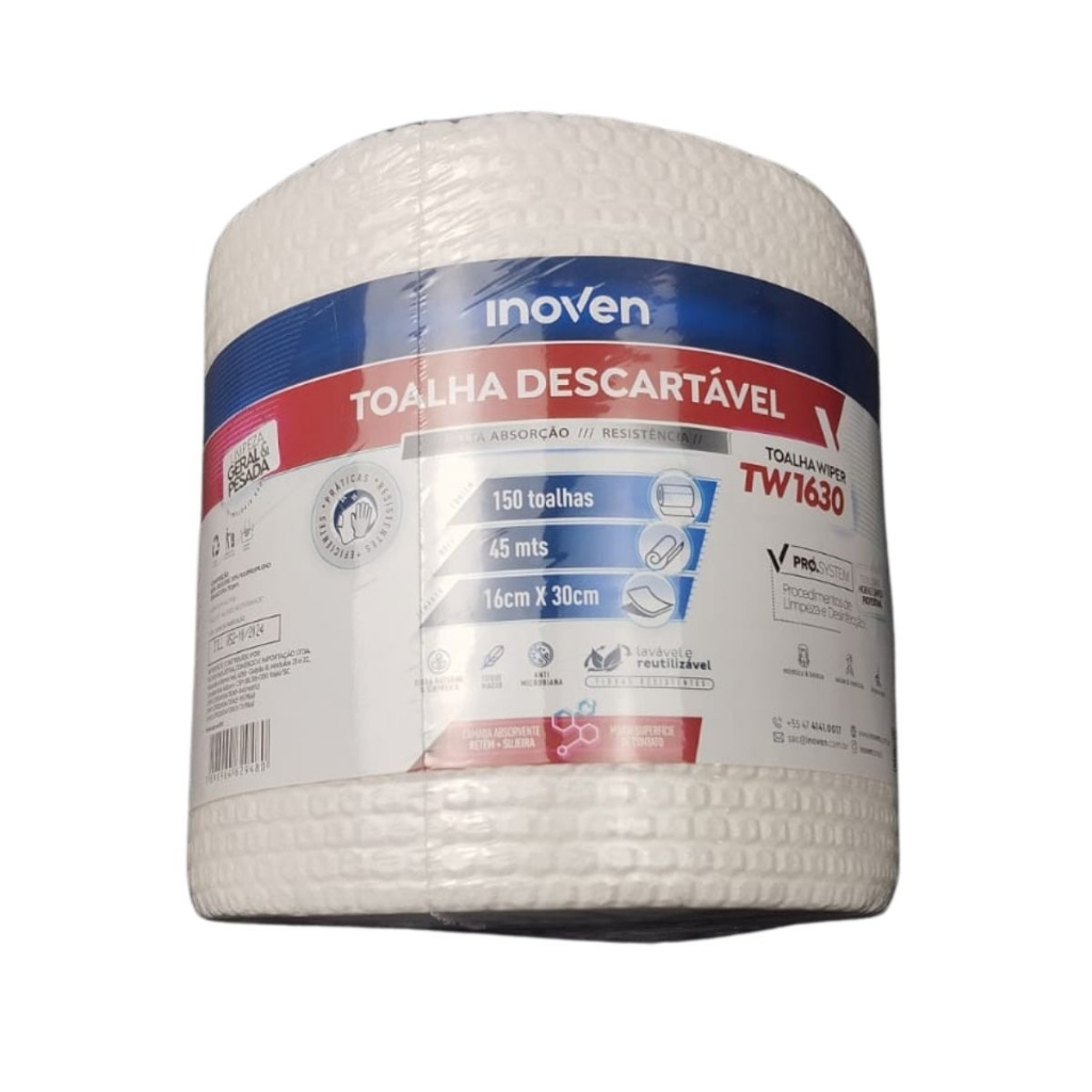 Toalha Descartável Wiper TW1360 Lavável Multiuso Pet 150 unidades ...