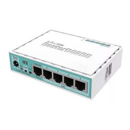 Roteador MikroTik RouterBOARD Hex RB750Gr3 100V/240V Branco Firewall ...