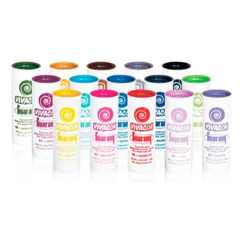 Corante Para Tingir Vivacor Guarany 40g - Várias Cores | Shopee Brasil