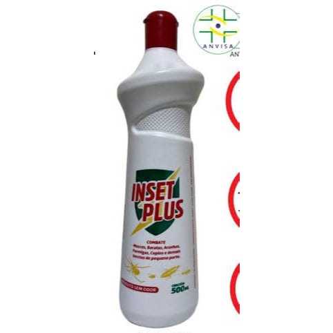 INSETICIDA INSET PLUS 500ML combate baratas, moscas, aranhas, cupins ...