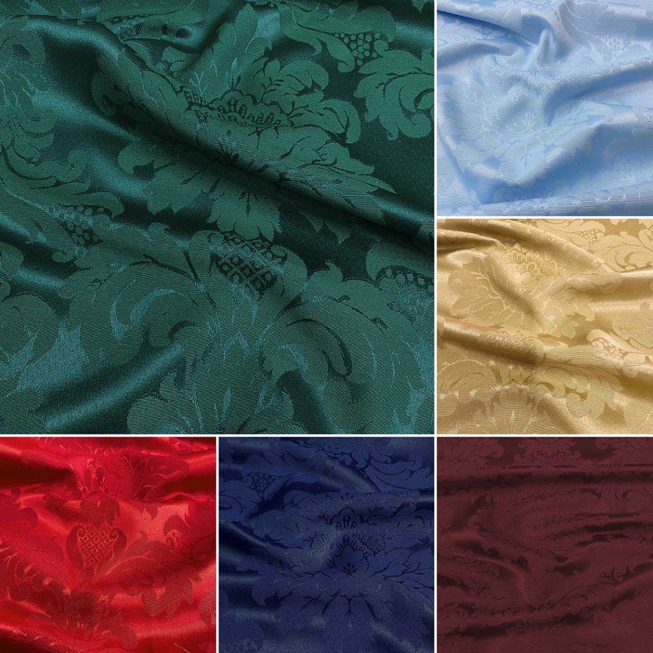 Tecido Jacquard Brocado 5 Metros Parede Painéis Decorações Medalhão ...