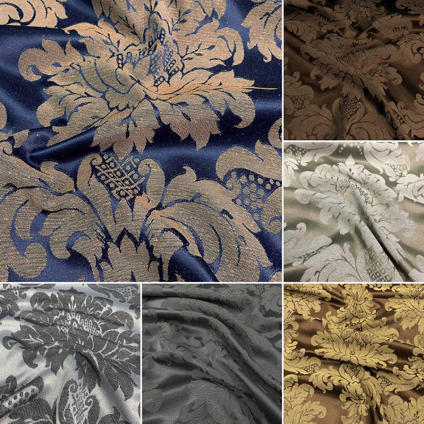 Tecido Jacquard Brocado 9 Metros Parede Painéis Decorações Medalhão ...