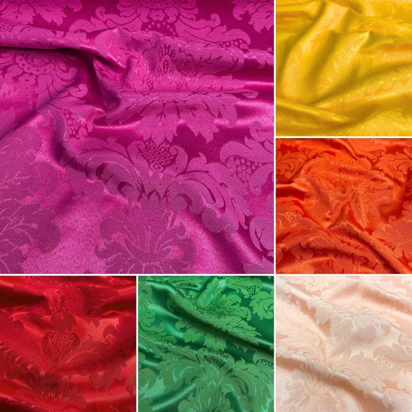 Tecido Jacquard Brocado 4 Metros Parede Painéis Decorações Medalhão ...
