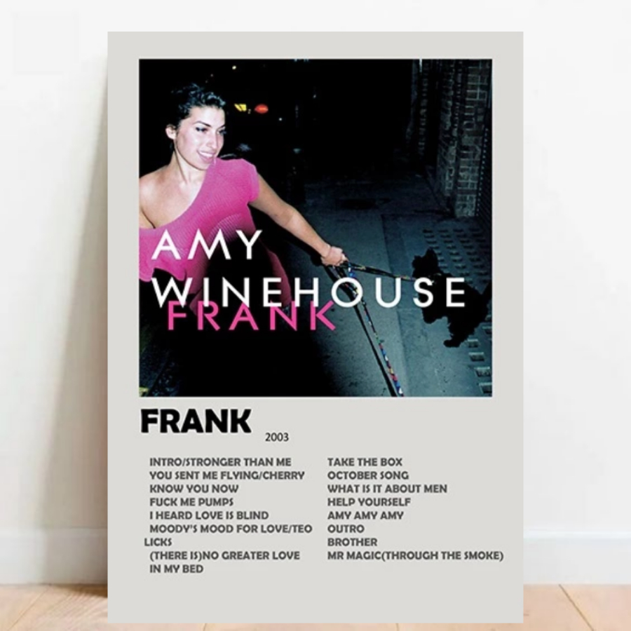 Quadros Placa Decorativa da Amy Winehouse Album Frank em MDF Poster ...