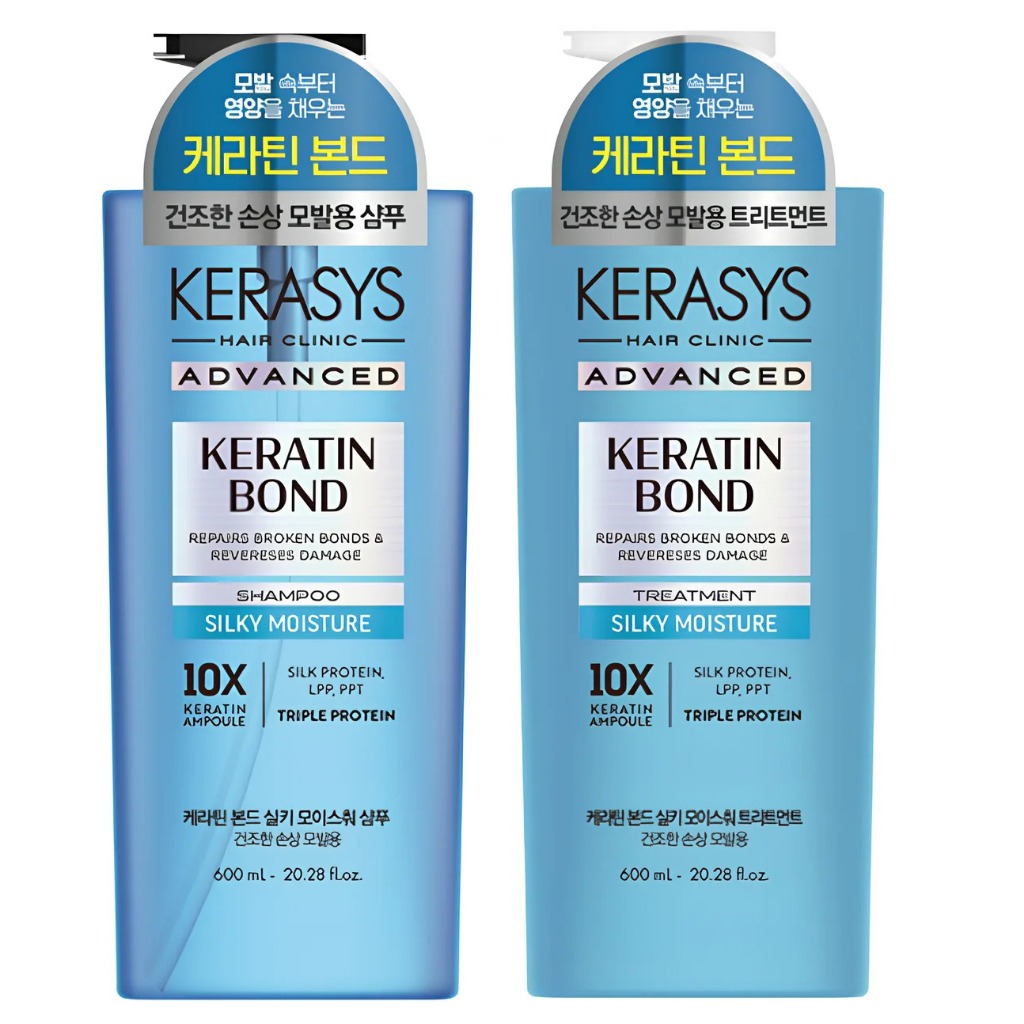 Kerasys Keratin Bond (Shampoo e Tratamento Coreano 600 ml) | Shopee Brasil