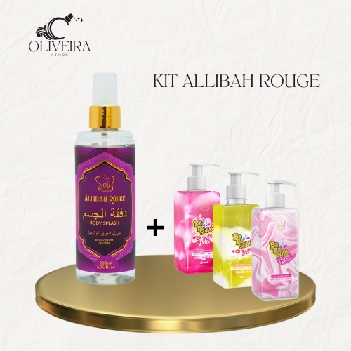 KIT ALLIBAH ROUGE - BODY SPLASH + GEL CORPORAL | Shopee Brasil
