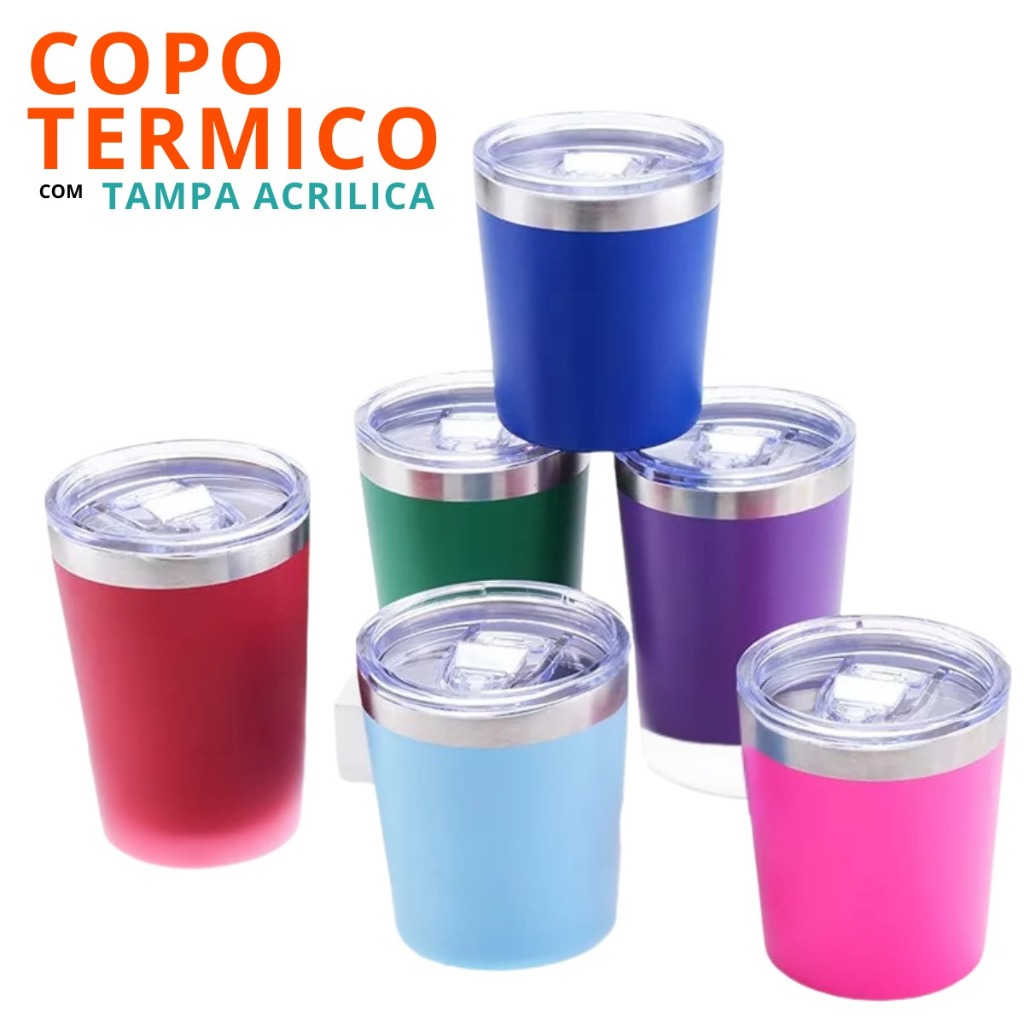 Copo Térmico Inox c/ Tampa 260 ML Para Cerveja Refrigerante Bebidas- STANLEY | Shopee Brasil
