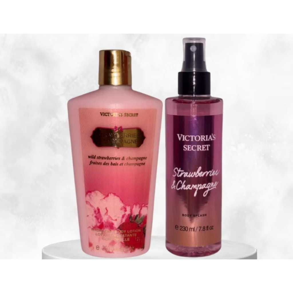 KIT HIDRATANTE + BODY SPLASH MORANGO 230 ML | Shopee Brasil
