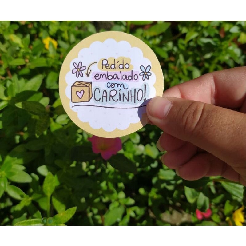 135 Adesivos Personalizados 4x4 cm - Recorte Eletrônico Brilhoso Alta Qualidade | Shopee Brasil