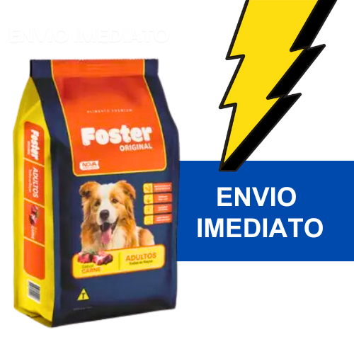 Ração Foster sabor carne 15kg - Envio imediato Original | Shopee Brasil