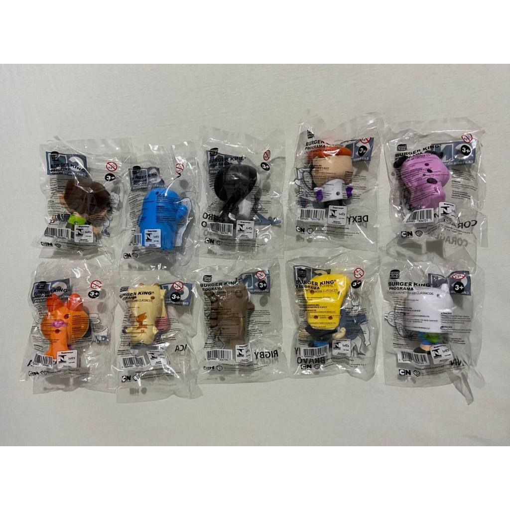 Coleção completa Cartoon Network 10 bonecos - Burguer King 2025 - Ben ...