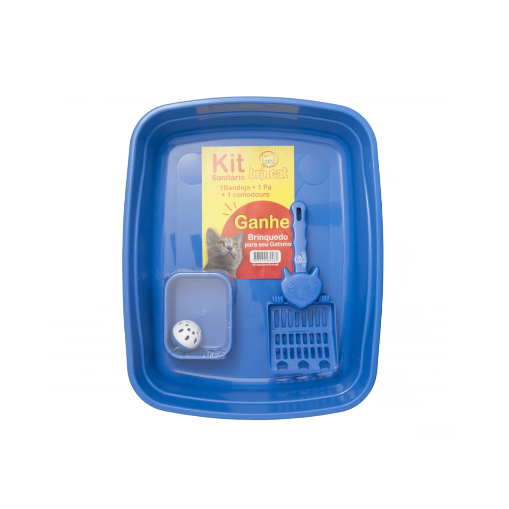 Kit Sanitário para gatos Brincat 3x1 | Shopee Brasil