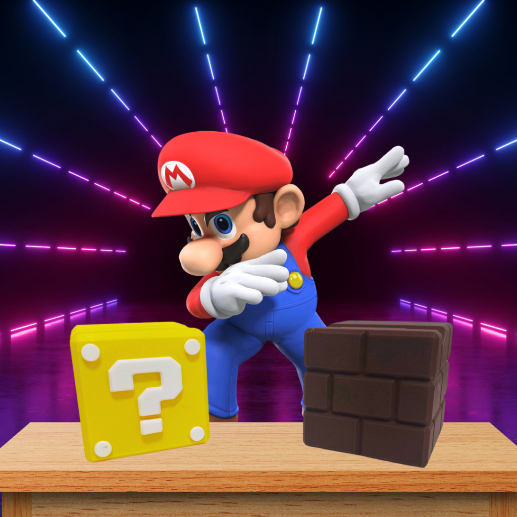 Suporte de Controle Personalizado Ps5 – Tema Blocos Mario Bros ...