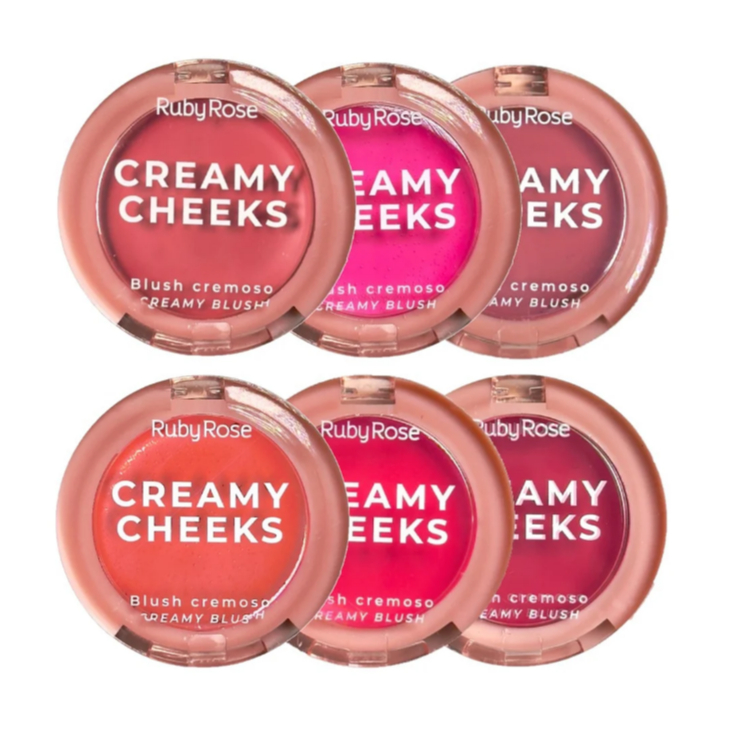 Blush Cremoso Ruby Rose Creamy Cheeks | Shopee Brasil
