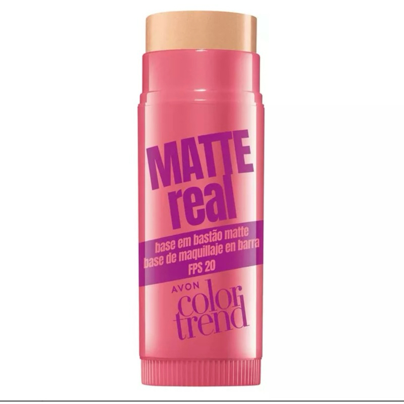 Base Bastão Color Trend Avon Matte Real cor 140 Q | Shopee Brasil