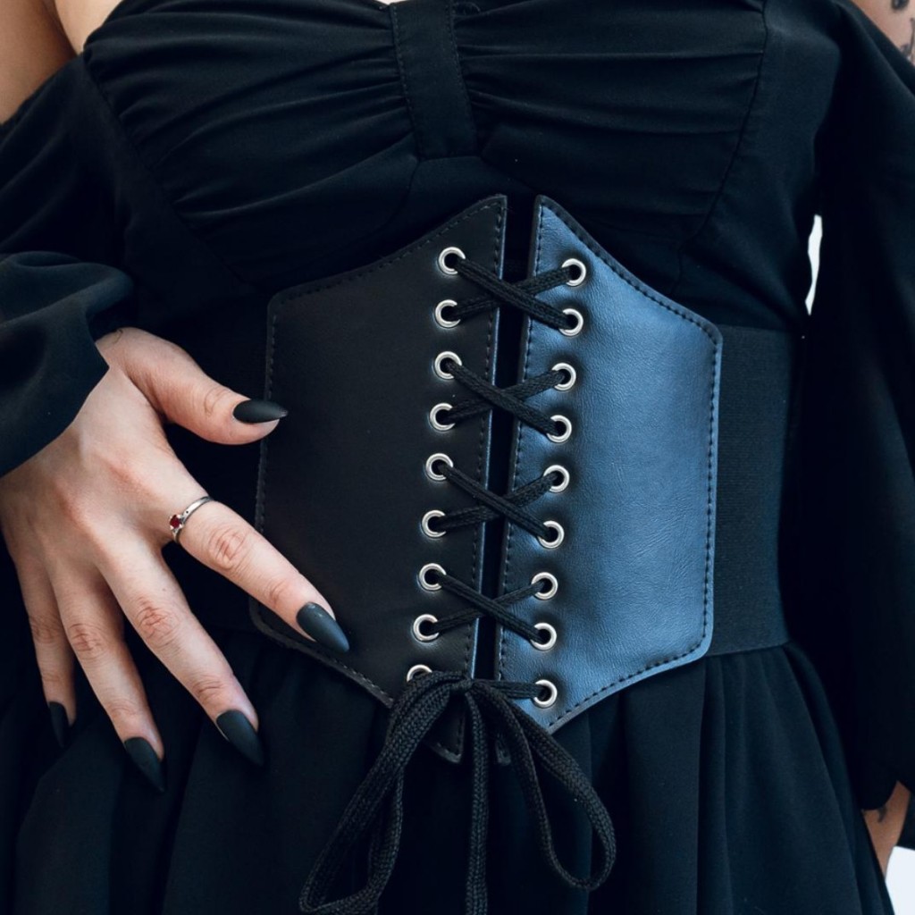 Corset Cinto Feminino Retro Cadarço Corpete Punk Gotico OFF | Shopee Brasil