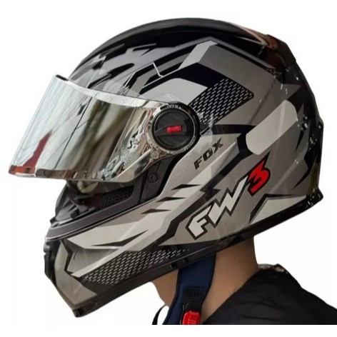 CAPACETE FW3 GTX FOX EXCLUSIVO COM ÓCULOS INTERNO SOLAR SUPER OFERTA | Shopee Brasil