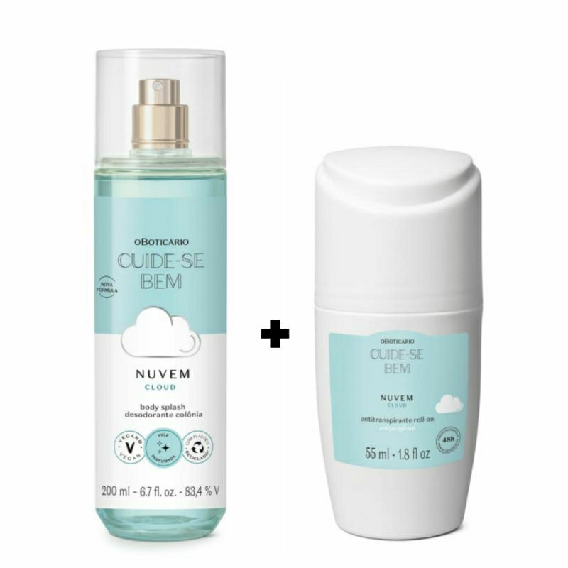 Combo Body Splash + Desodorante Roll-on Nuvem Cuide-se Bem OBoticário ...