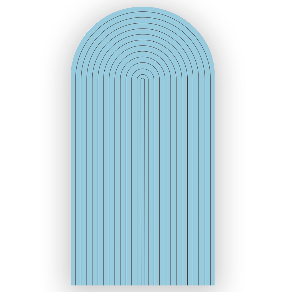 Painel Ripado Azul claro Modelo Romana Revestimento Decorativo para ...