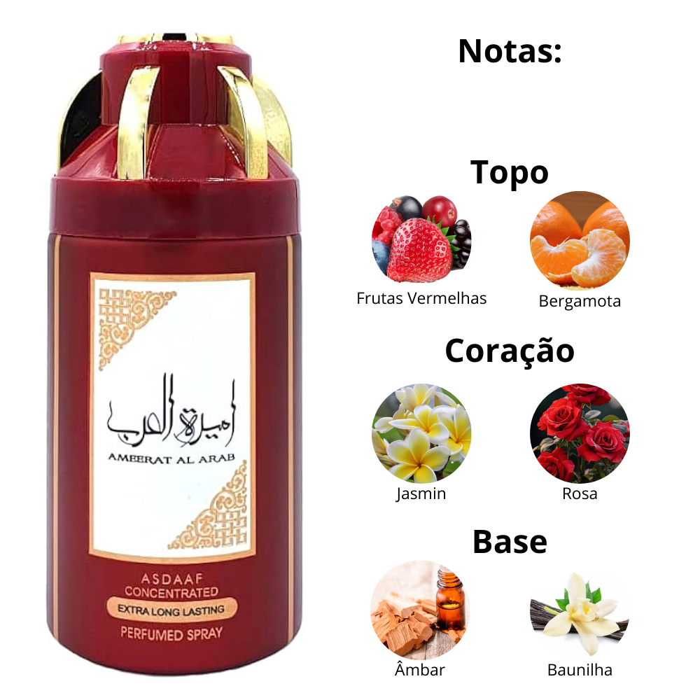 Ameerat Al Arab Perfume Arabe Feminino Original Body Splash Lattafa ...