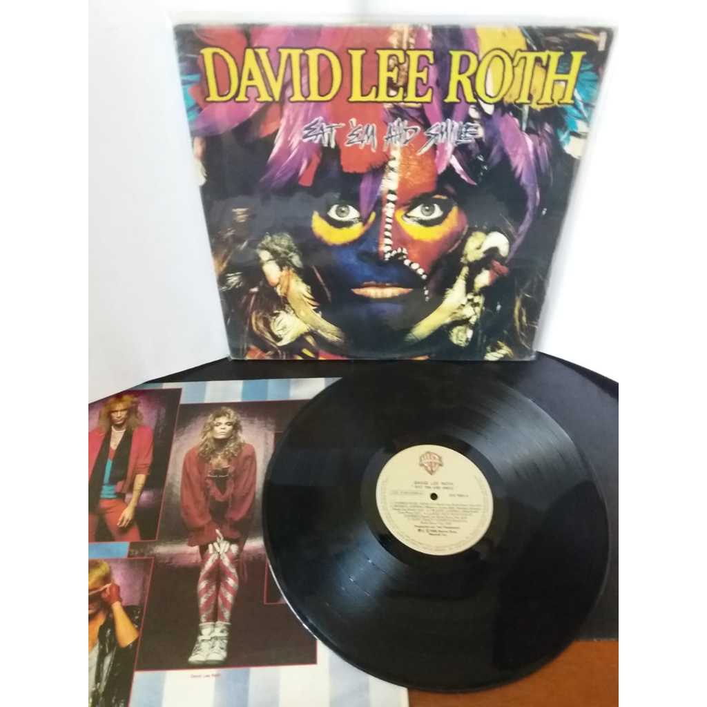 david lee roth eat ém and smile (com encarte) | Shopee Brasil