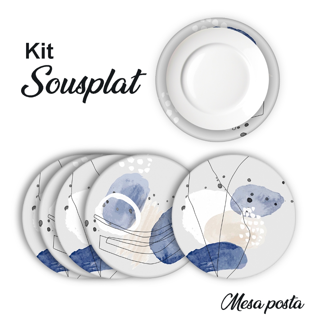 Capa De Sousplat Formas Organicas 35cm I Sousplat Souplat Soupla Suplat ...