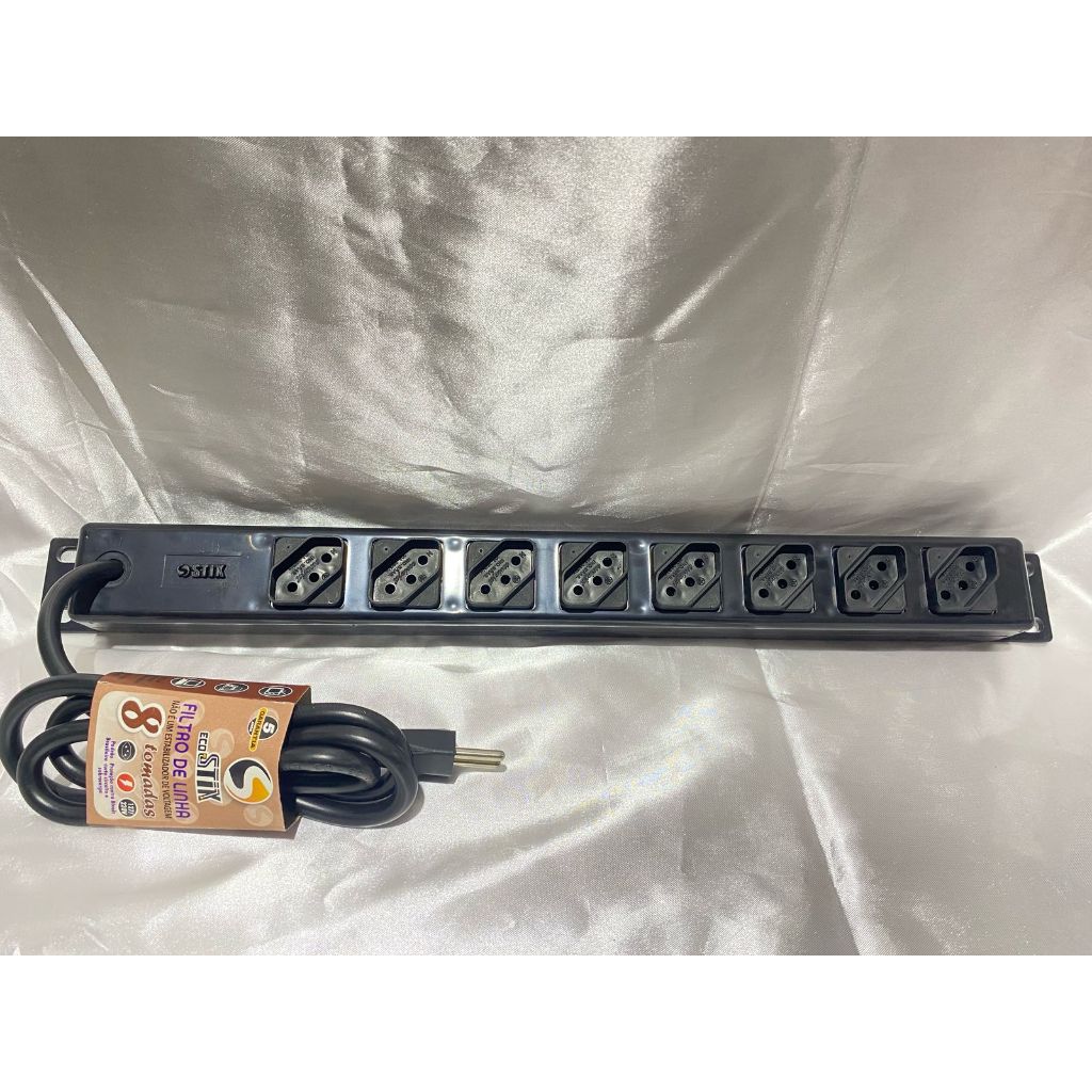 Filtro de Linha 8 Tomadas padrão Rack | Shopee Brasil