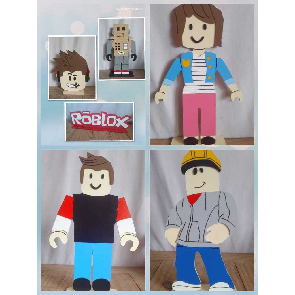ENFEITE PARA FESTA TEMA ROBLOX DISPLAY DE MESA | Shopee Brasil