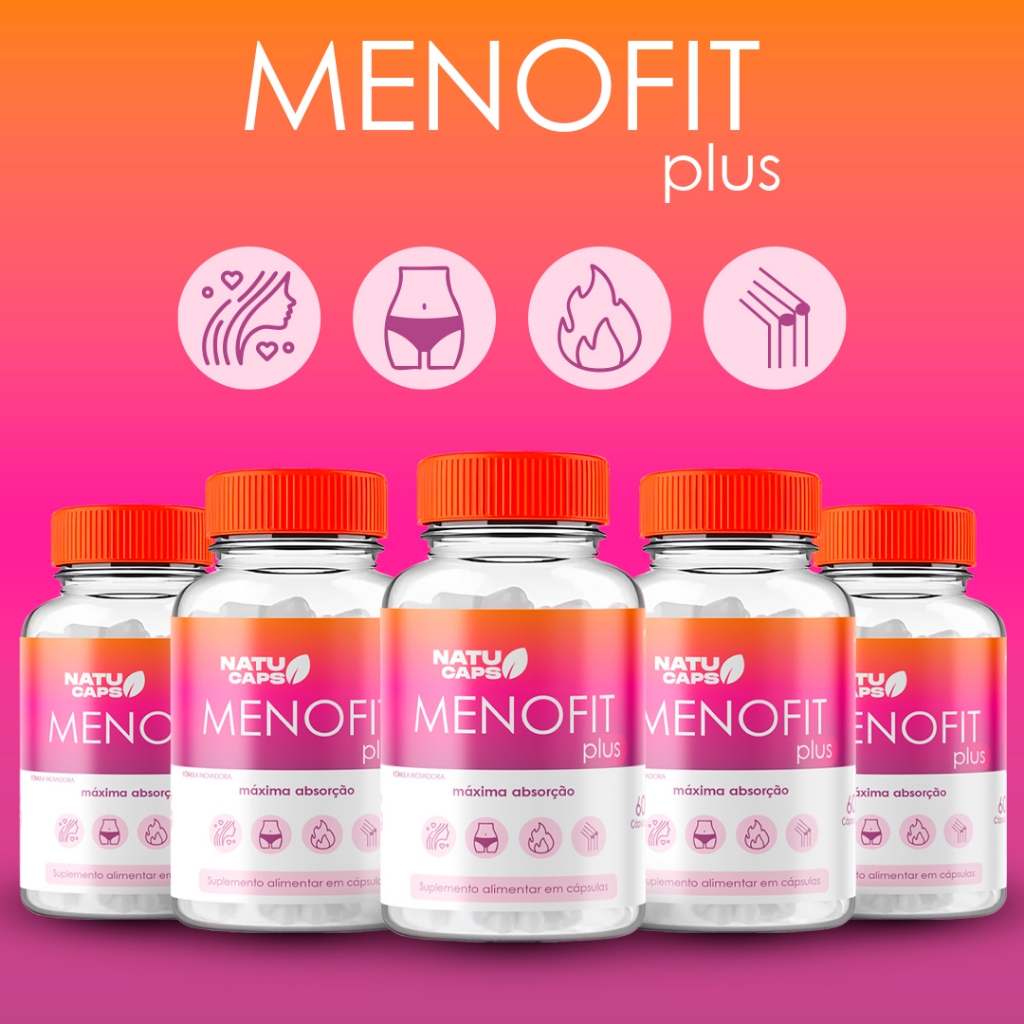 Pague 4 e Leve 5 Frascos de Menofit - 300 Capsulas - Energia e Bem ...