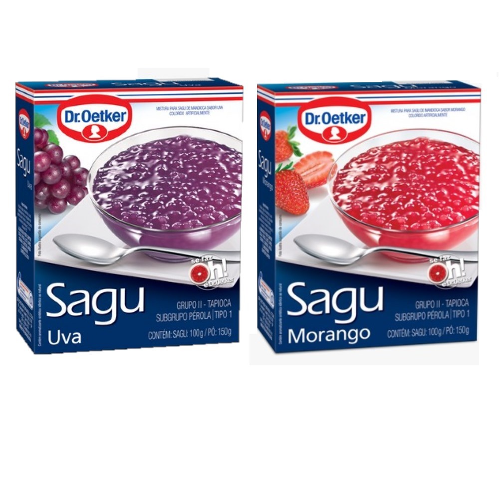 Kit c/ 06un Sagu de 250g - Dr. Oetker | Shopee Brasil