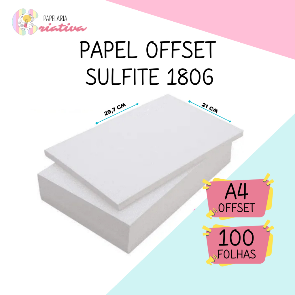 100 Folhas Papel Offset A4 180g Diplomata Opaline vergê Liso Branco barato de qualidade ...
