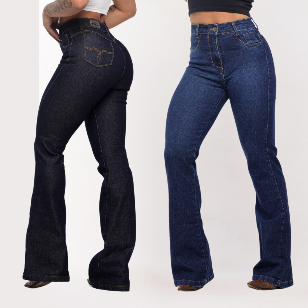 Calça Flare Country Montaria Selvagem Para Rodeio Pecuaria Vaquejada ...