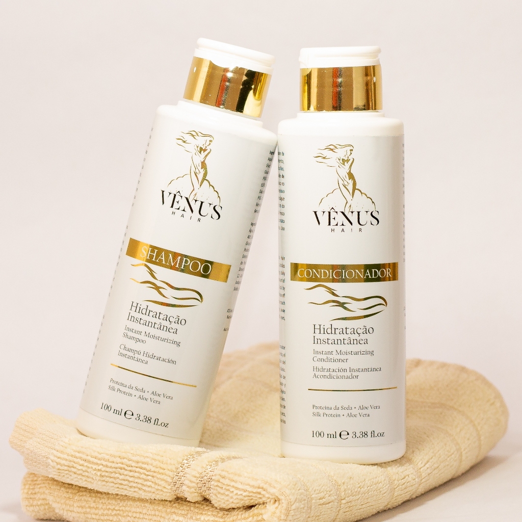 Kit Viagem Venus Hair + Shampoo + Condicionador + Leave-in Spray 100ml ...