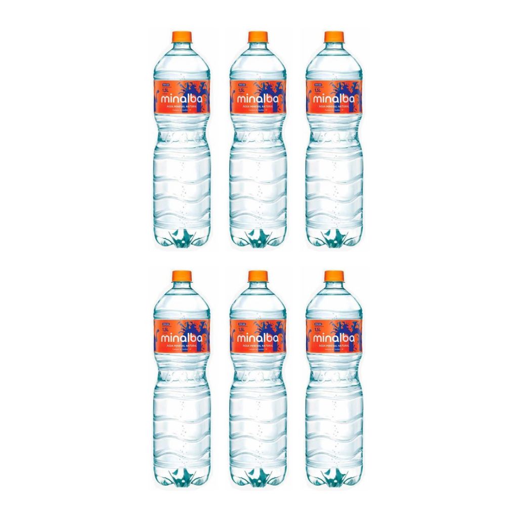 Kit C/6 Água Mineral Minalba C/g 1,5l | Shopee Brasil