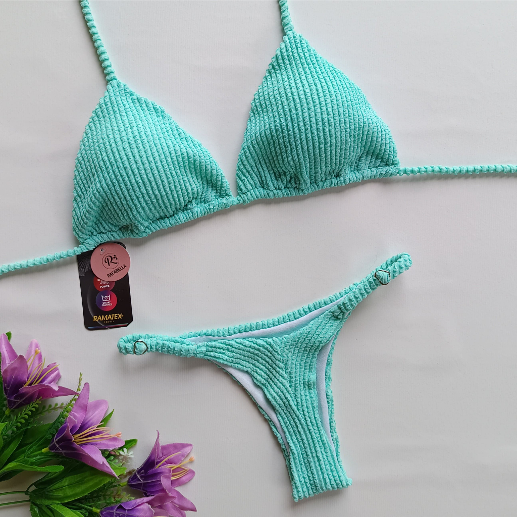 Biquini Fita Fio Duplo ÁGUA Mônaco | Shopee Brasil