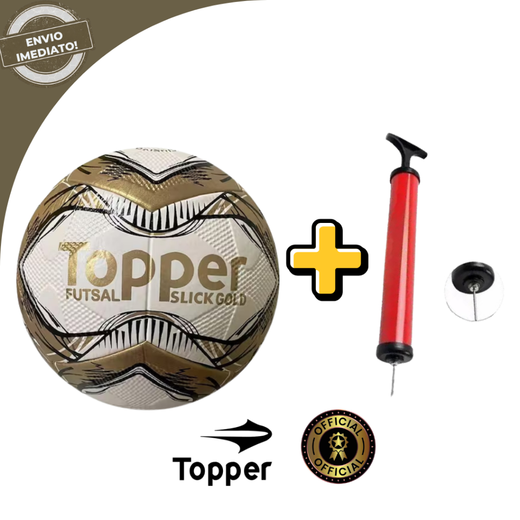 Bola Futebol Oficial Topper Slick Futsal: Qualidade e Estilo em Quadra ...