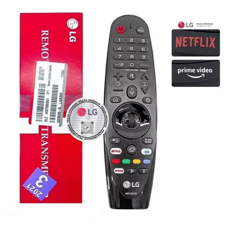 Controle Remoto Smart Magic 2020 LG An-mr20ga AKB75855505 compatível ...