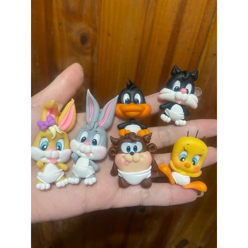 Kit Esculturas em biscuit loney Tones/ toones Baby 6 uni. | Shopee Brasil