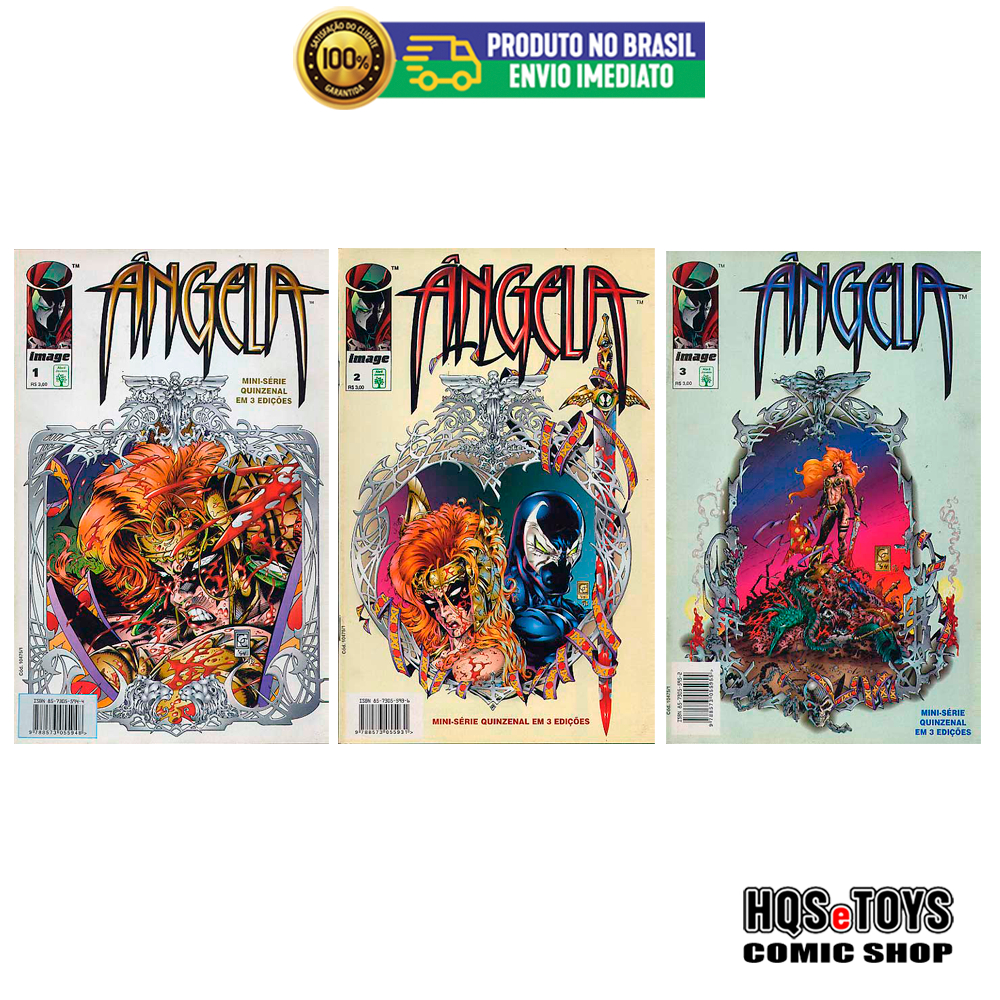 Angela 1 2 3 Coleção Completa Spawn Violator Editora Abril HQ hqsetoys ...