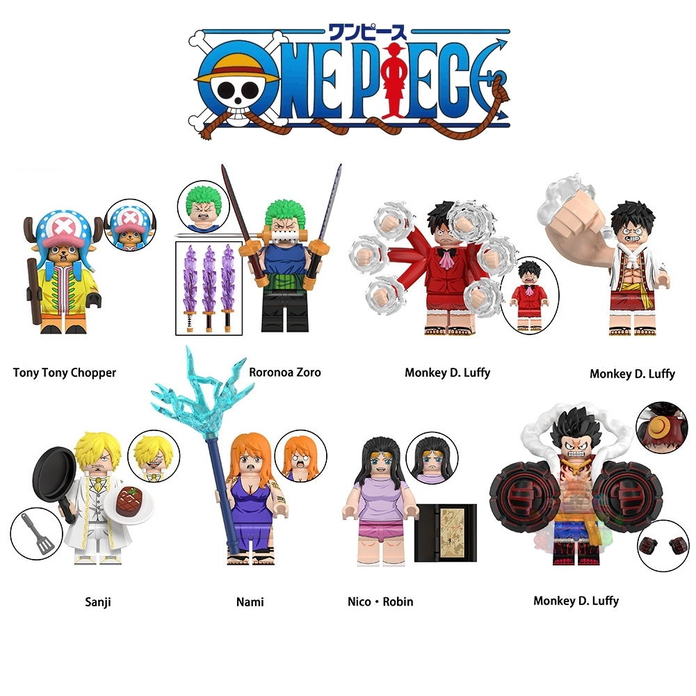 One piece Sanji Zoro e outros do conjunto minifigure de coleção luffy ...