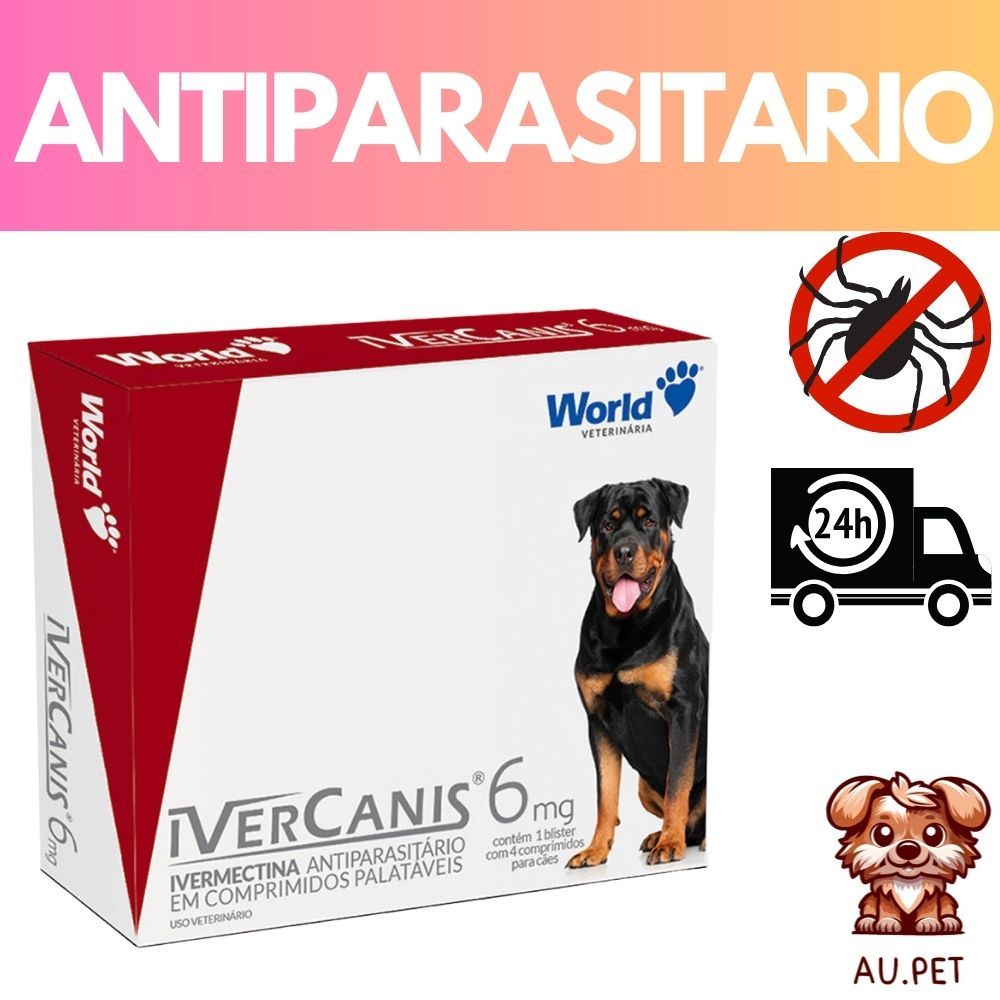Vermífugo Ivercanis 3mg, 6mg e 12mg – Remédio Contra Carrapato, Pulga e Sarna para Cães e Gatos ...
