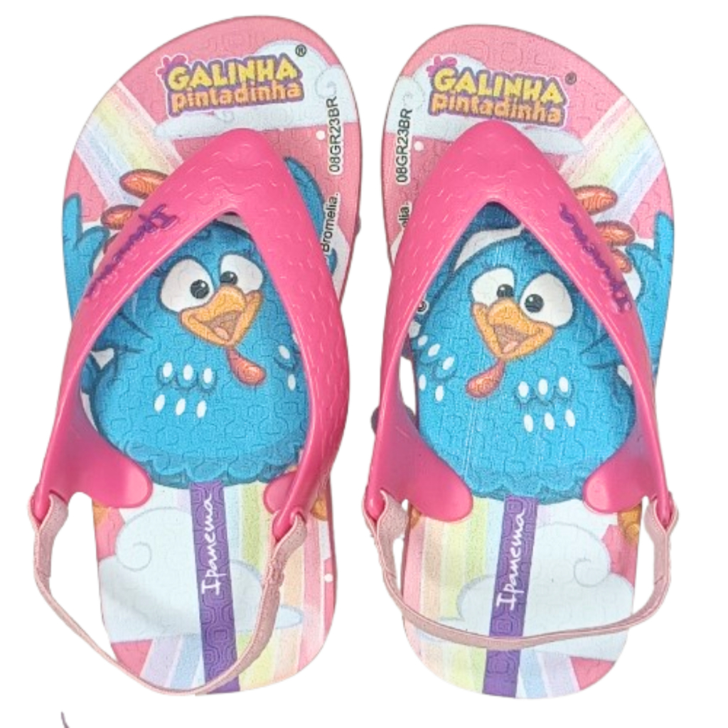 Chinelo Chinelinho infantil Elástico Dedo Personagem Macio | Shopee Brasil
