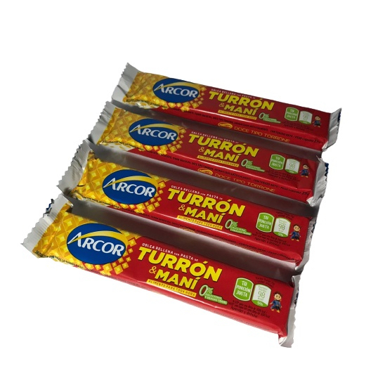 Torrone Original com 25g! Arcor Turron y mani caixa com 50 unidades ...