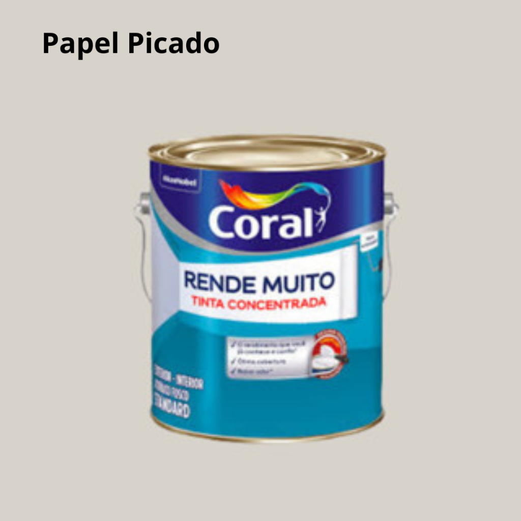 Tinta Coral Rende Muito Papel Picado Paredes e Tetos 3,2L | Shopee Brasil