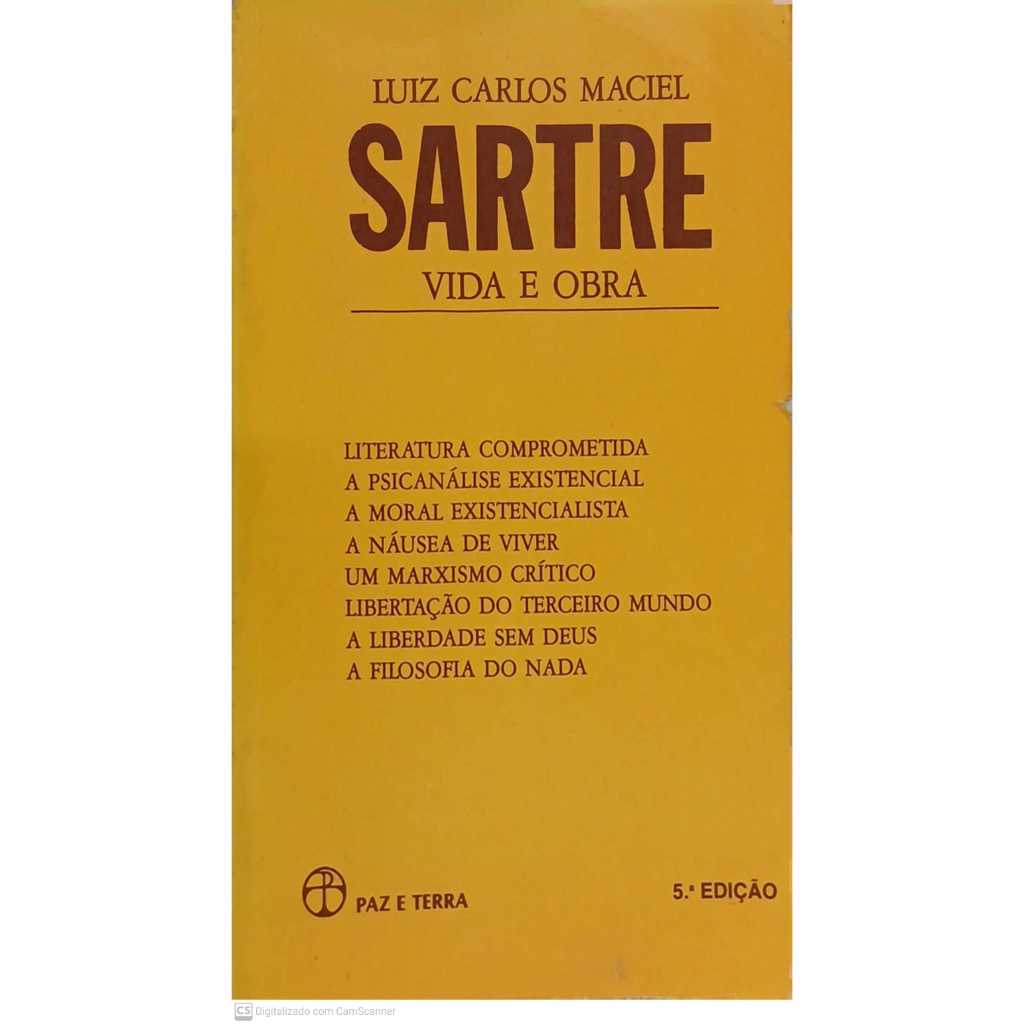 Sartre Vida e Obra de Luiz Carlos Maciel | Shopee Brasil